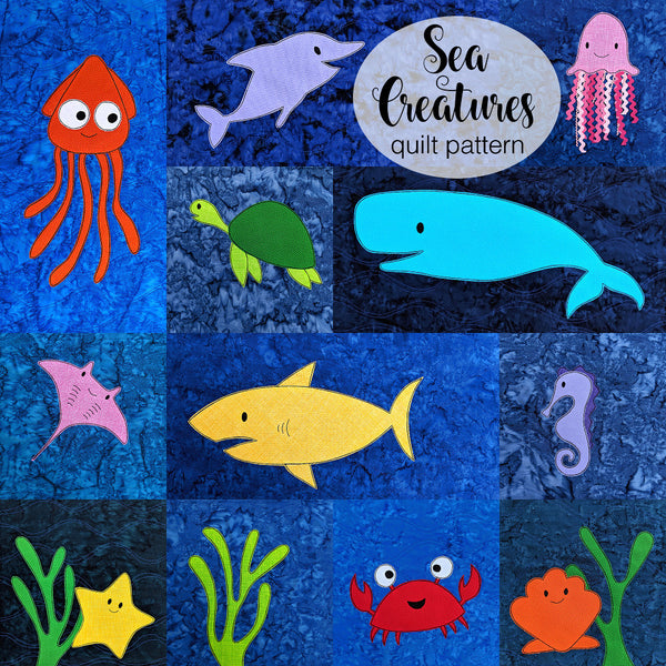 sea creatures quilt patterns